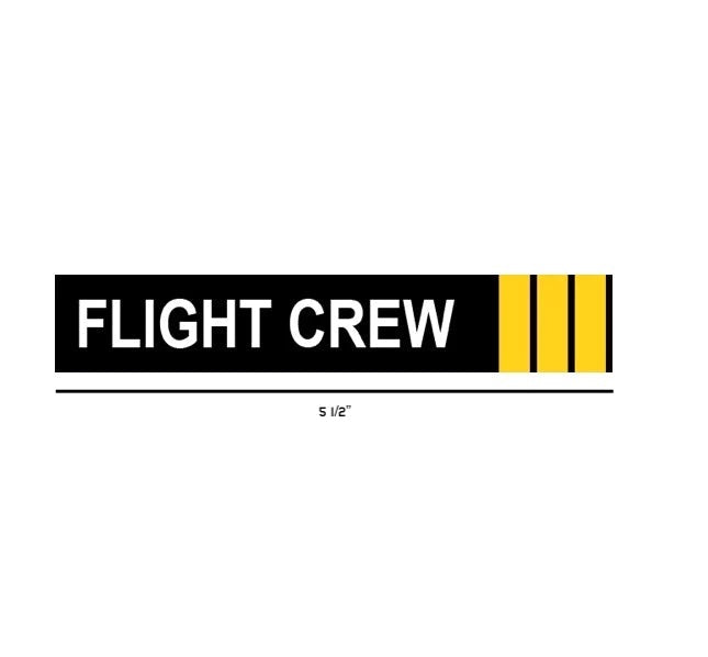 First Officer Flight Crew Luggage Tag - Flight Crew Car Marking ...