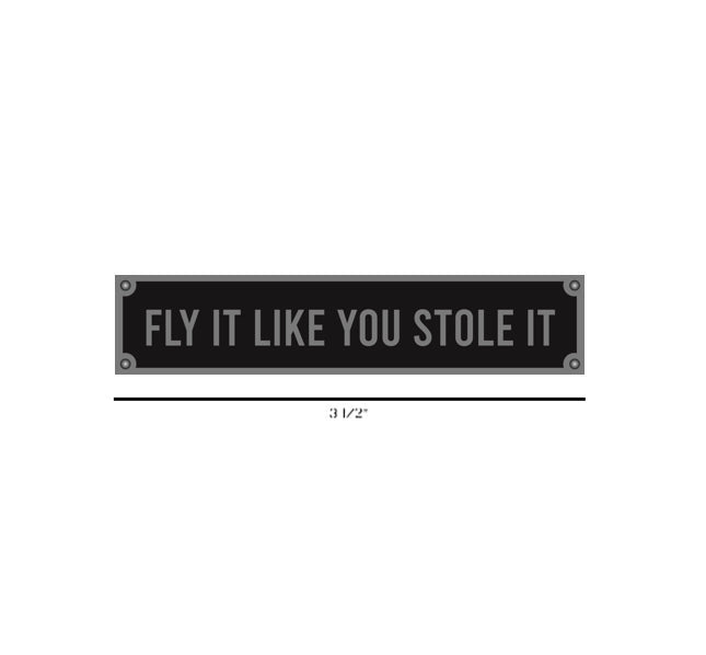 Aviation Decals – Tagged "Cockpit Placard Decal"– Sierra Hotel Aeronautics
