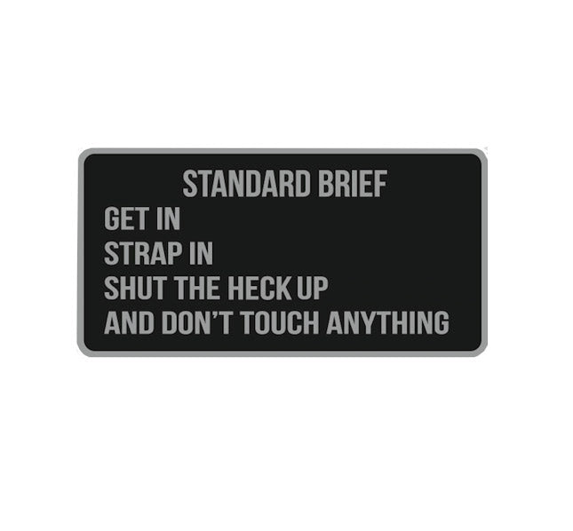 Aviation Decals – Tagged "Cockpit Placard Decal"– Sierra Hotel Aeronautics